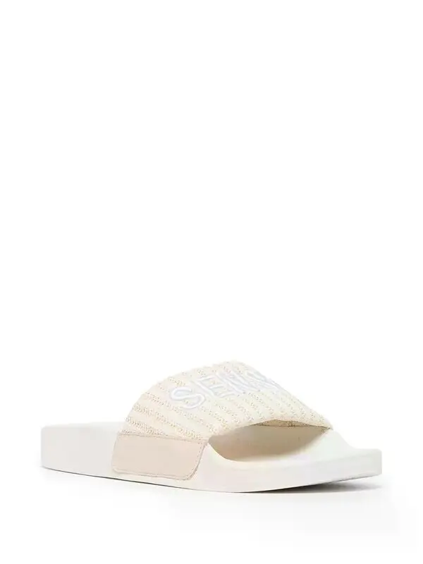 Senso Elly Ii Logo-embroidered Slides - Neutrals