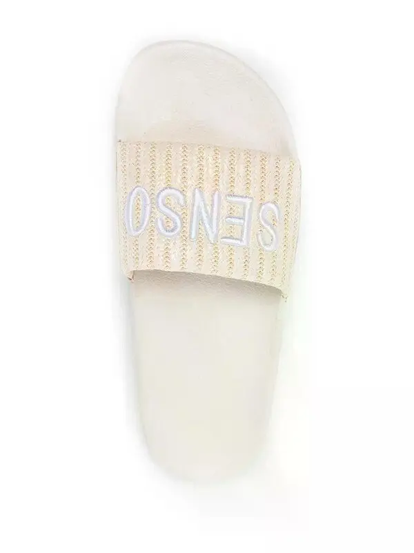 Senso Elly Ii Logo-embroidered Slides - Neutrals