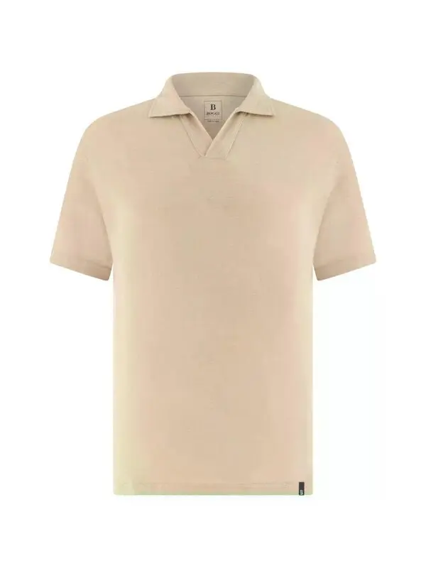 Boggi Milano Stretch Linen Jersey Polo Shirt