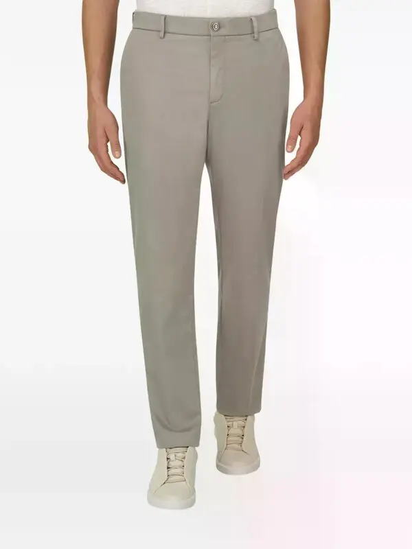 Boggi Milano Straight Trousers - Green