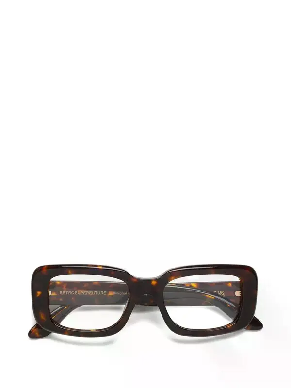 RETROSUPERFUTURE Square Frame Glasses - Brown