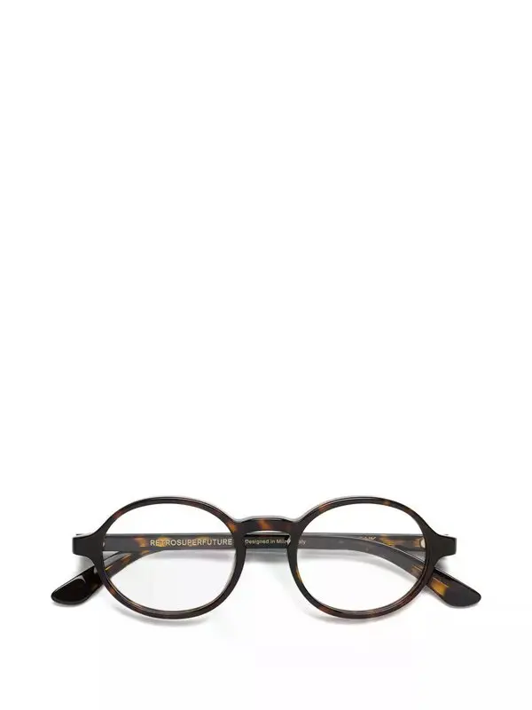 RETROSUPERFUTURE Round-frame Eyeglasses - Brown