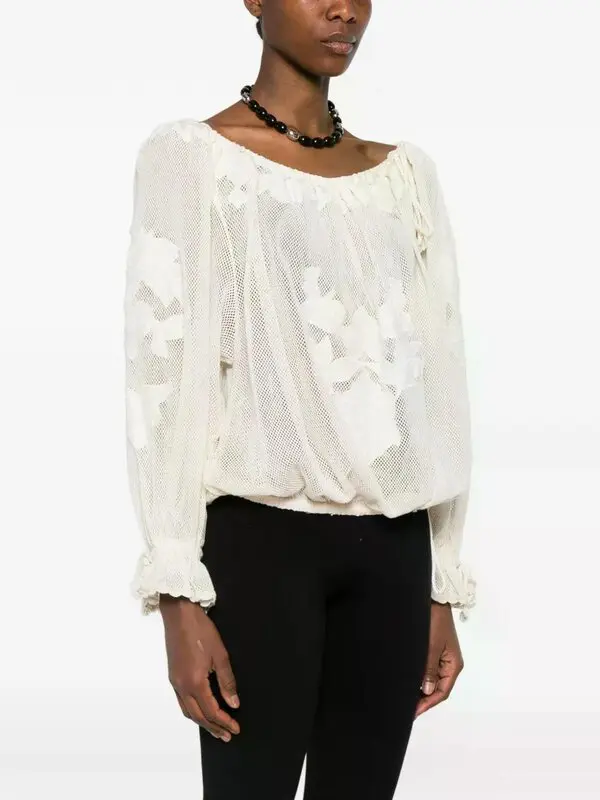 Isabel Marant Étoile Floral Appliqué Blouse