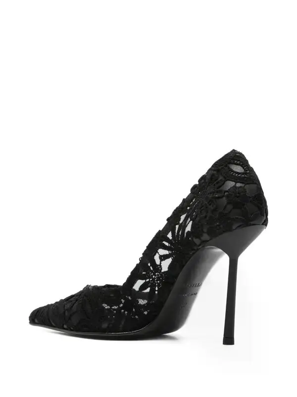 LE SILLA Lace Pointed Heeled Pumps