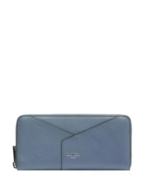 LANCEL Long Envelope Zip Around Wallet - Blue