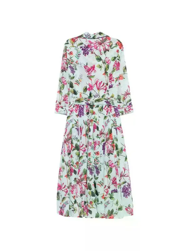 Samantha Sung Floral Print Maxi Dress - Blue
