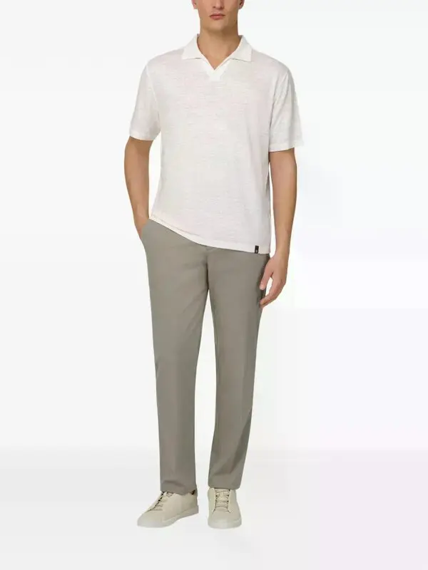 Boggi Milano Straight Trousers - Green