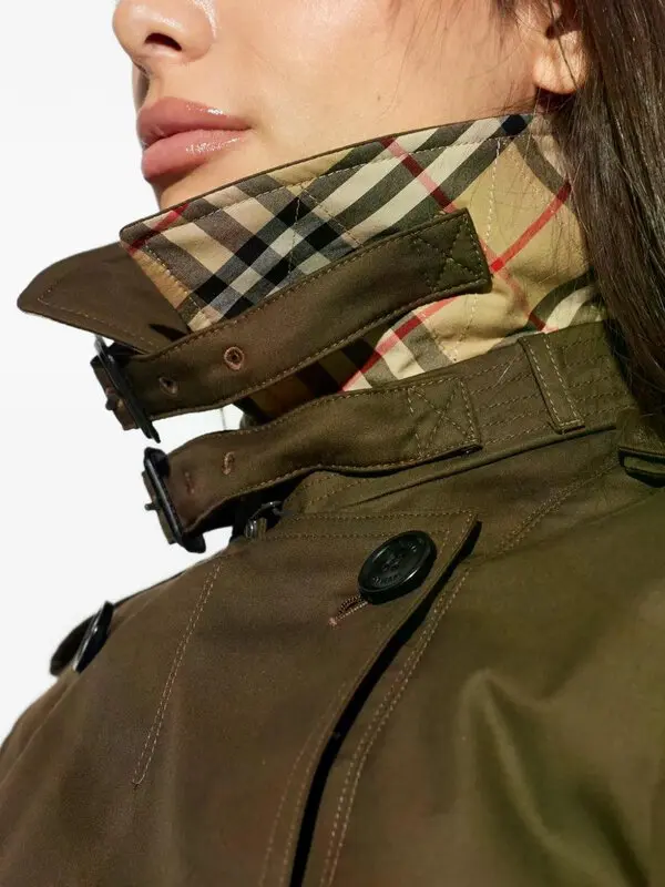 Burberry Buttoned Belted Jacket