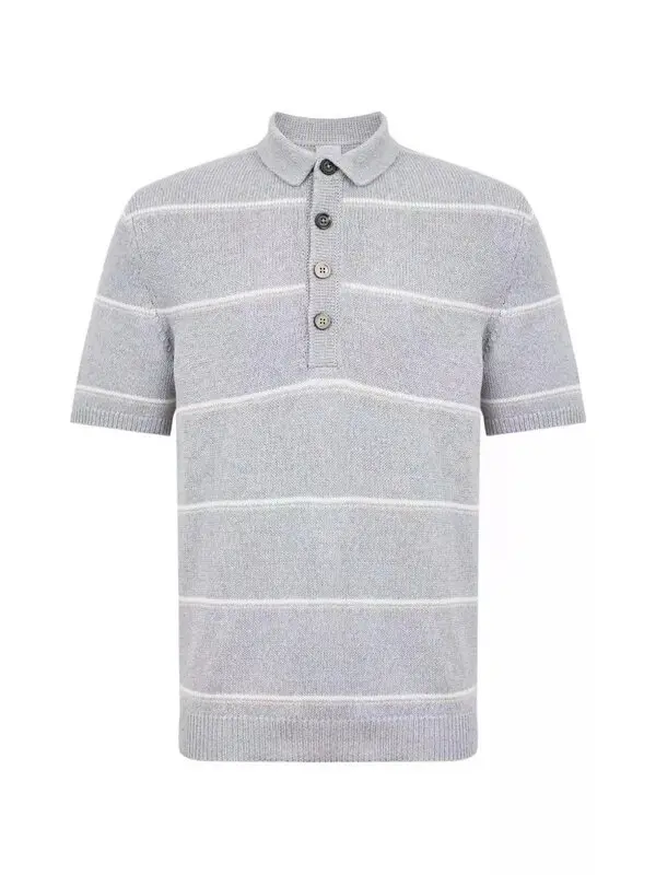 Eleventy Striped Polo Shirt