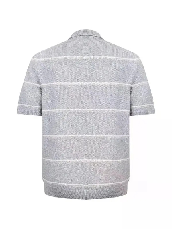 Eleventy Striped Polo Shirt