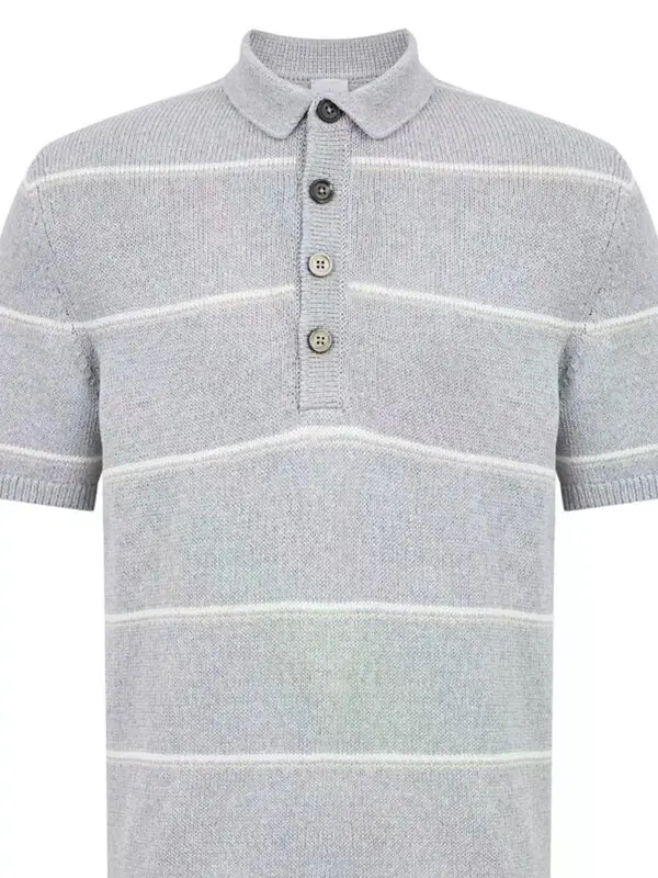Eleventy Striped Polo Shirt