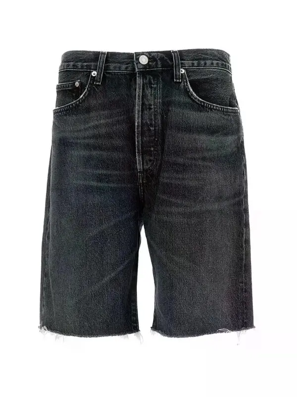 AGOLDE Anson Buttoned Shorts - Black