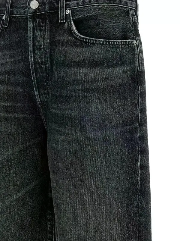 AGOLDE Anson Buttoned Shorts - Black