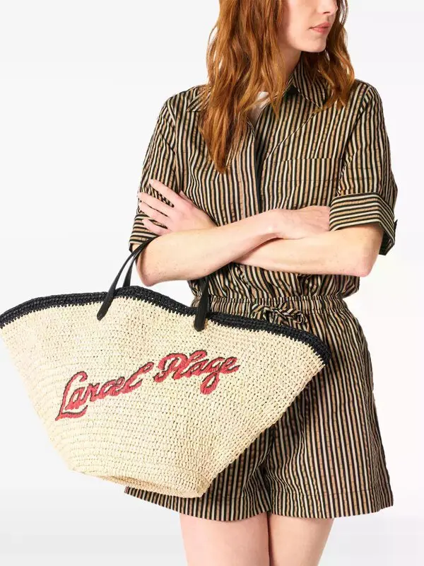 LANCEL Logo-embroidered Tote Bag