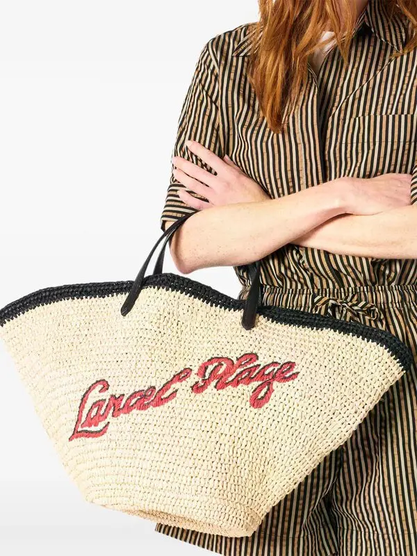 LANCEL Logo-embroidered Tote Bag