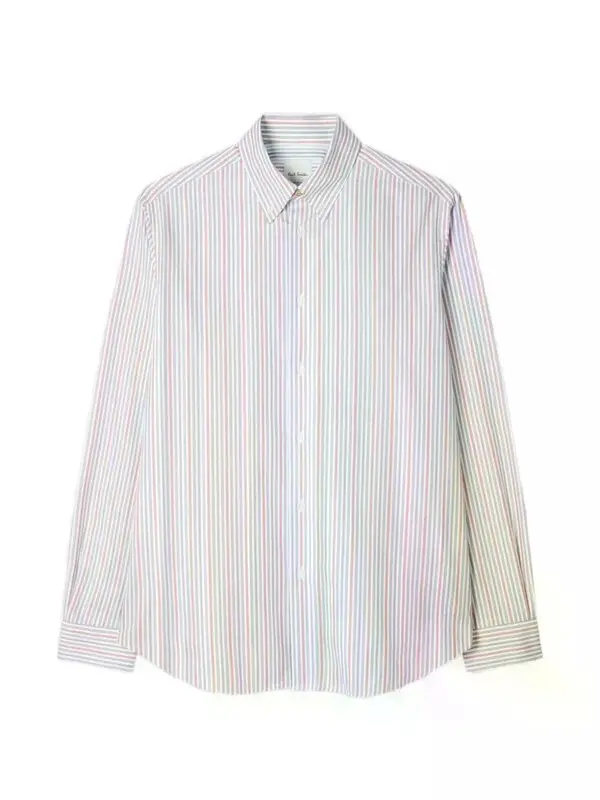 Paul Smith Classic-fit Stripe Cotton Button-down Shirt - Red