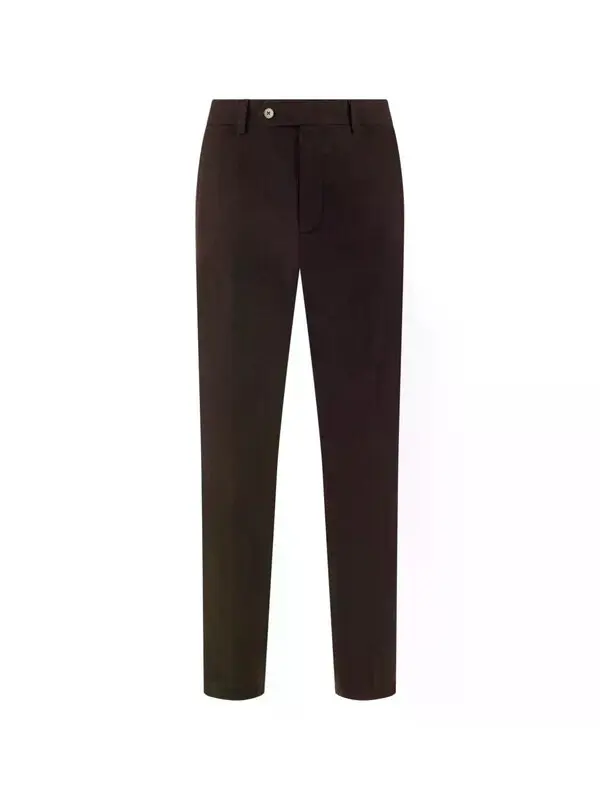Boggi Milano Linen Trousers - Brown