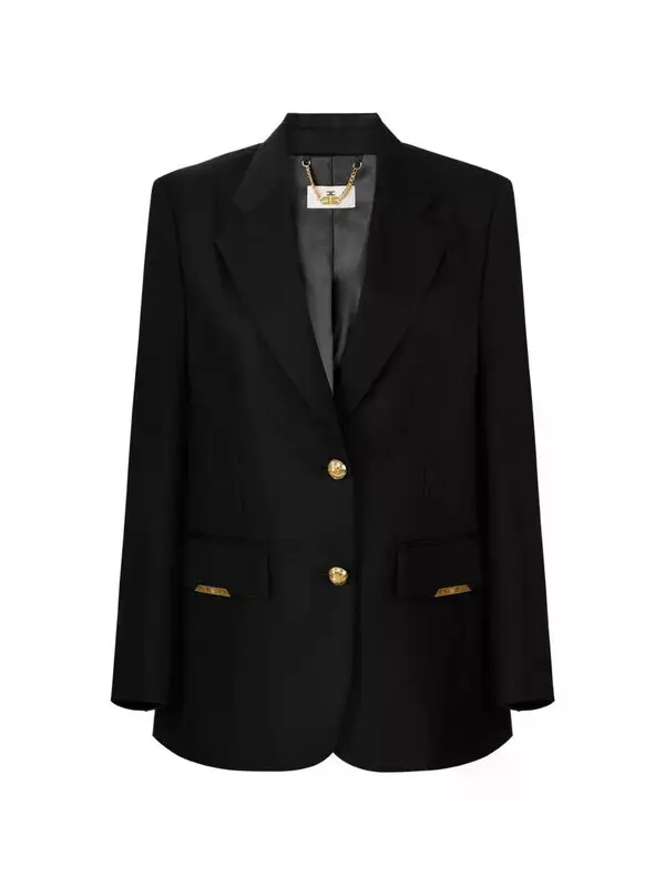 Elisabetta Franchi Jewel Plaques Button Blazer