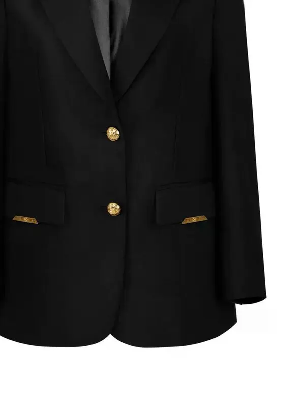 Elisabetta Franchi Jewel Plaques Button Blazer