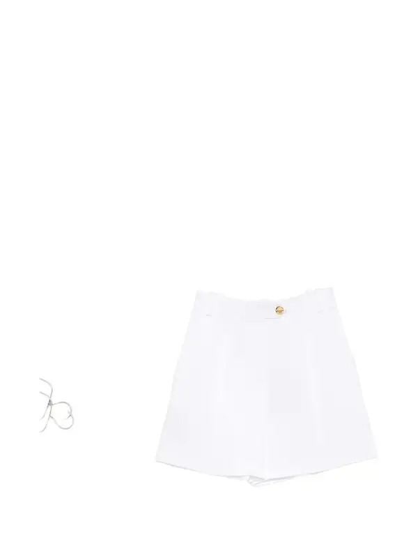 Elisabetta Franchi Button-detailed Shorts - White