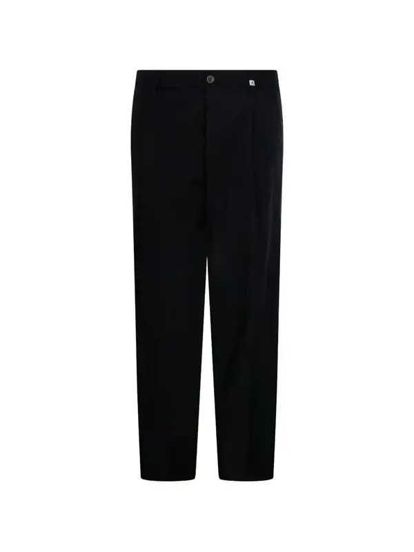 MYTHS Button Pleated Trousers - Black