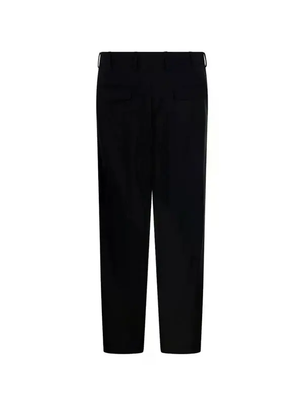 MYTHS Button Pleated Trousers - Black