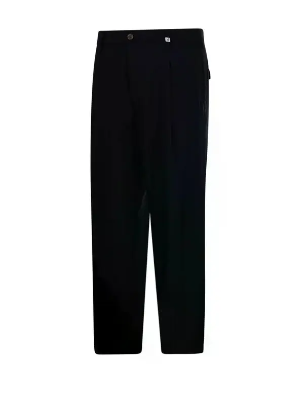 MYTHS Button Pleated Trousers - Black