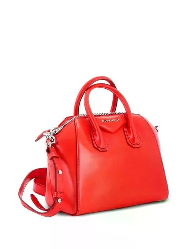 Givenchy Antigona Glazed Leather Mini Satchel - Red
