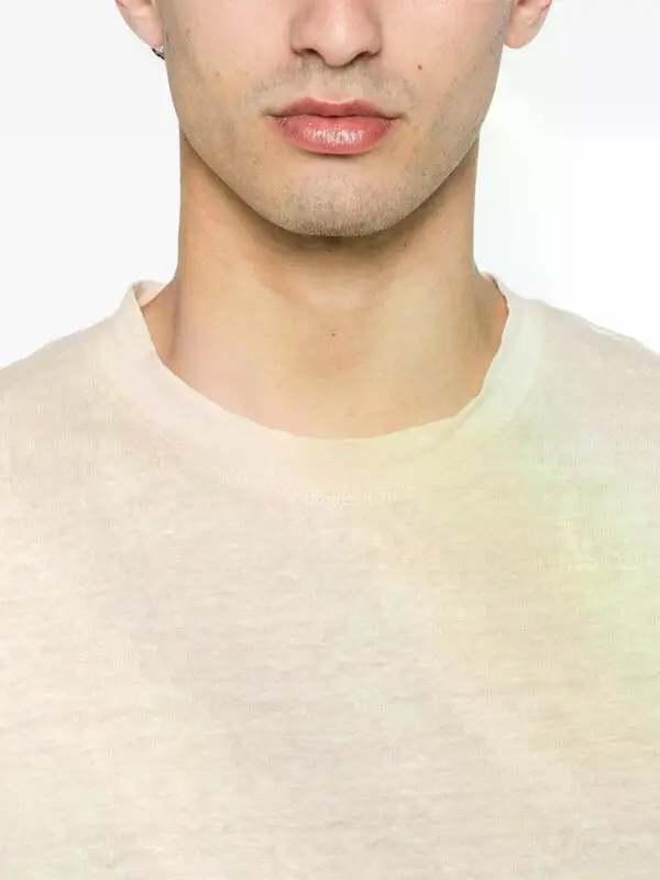 Sandro Linen T-shirt - Neutrals