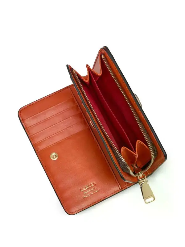 LANCEL Beach Geometric Print Zip Wallet