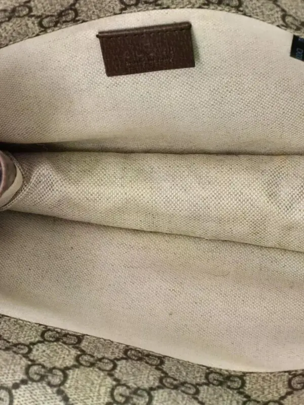 Gucci Neo Vintage Flap Messenger Gg Coated Canvas Small - Brown
