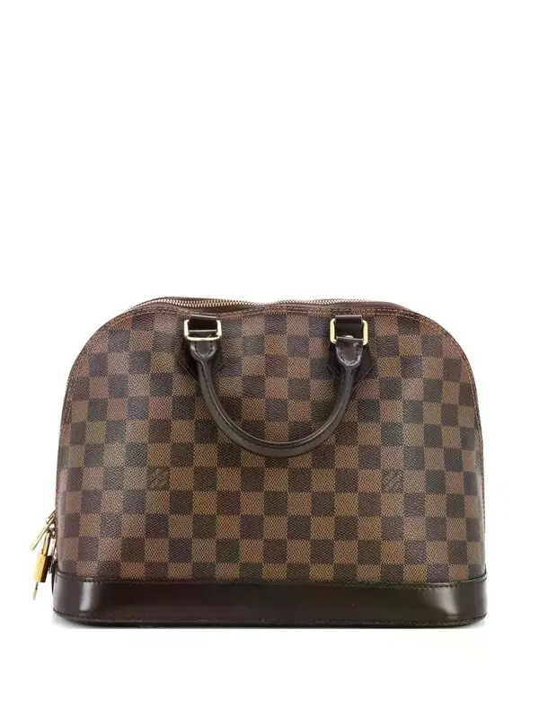 LOUIS VUITTON Alma Handbag Damier Pm Satchel - Brown