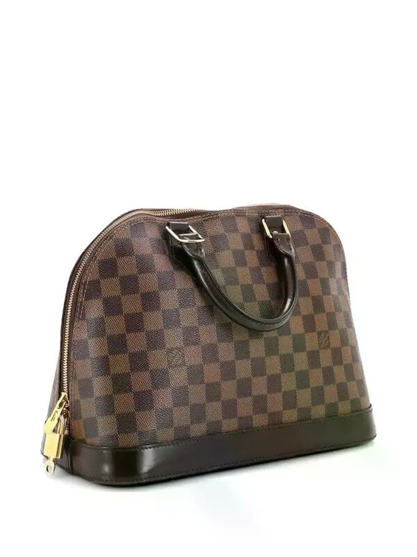 LOUIS VUITTON Alma Handbag Damier Pm Satchel - Brown