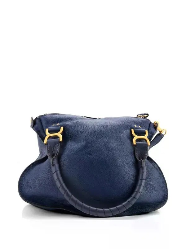Chloé Marcie Leather Medium Satchel - Blue