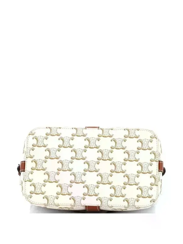 Celine Teen Cabas De France Bag Triomphe Coated Canvas - Brown