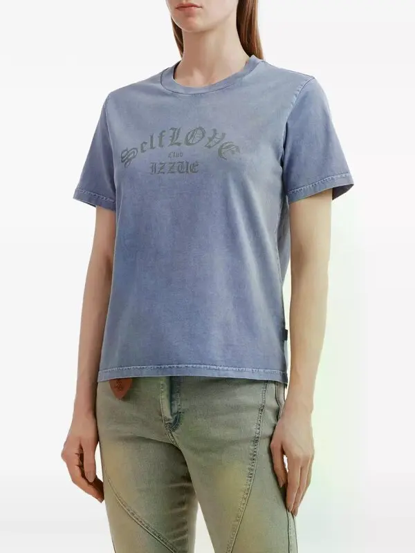 Izzue Crew-neck Graphic T-shirt - Blue