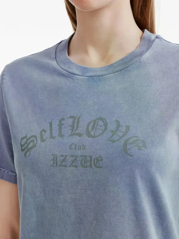 Izzue Crew-neck Graphic T-shirt - Blue