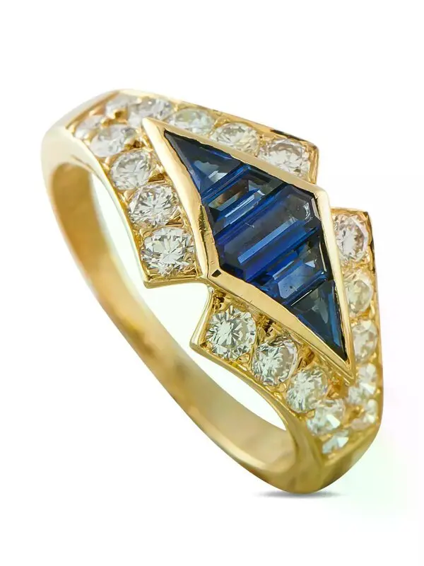 Van Cleef & Arpels Diamond And Sapphire Ring - Gold