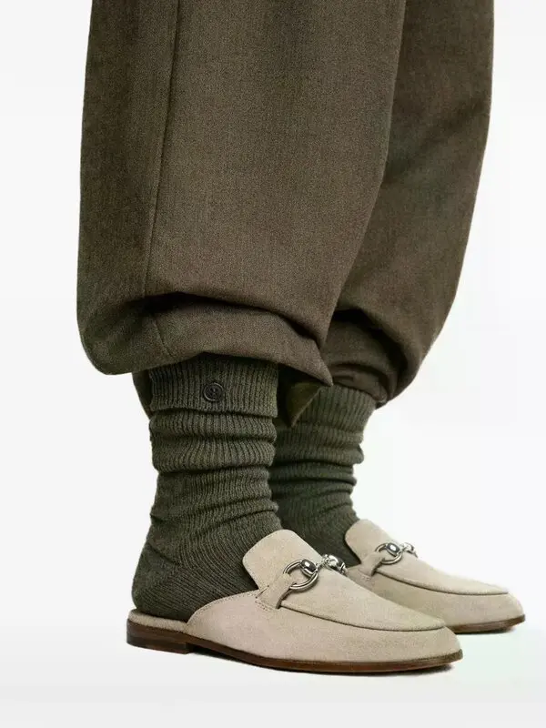 SCAROSSO Serena Horsebit Mules - Neutrals
