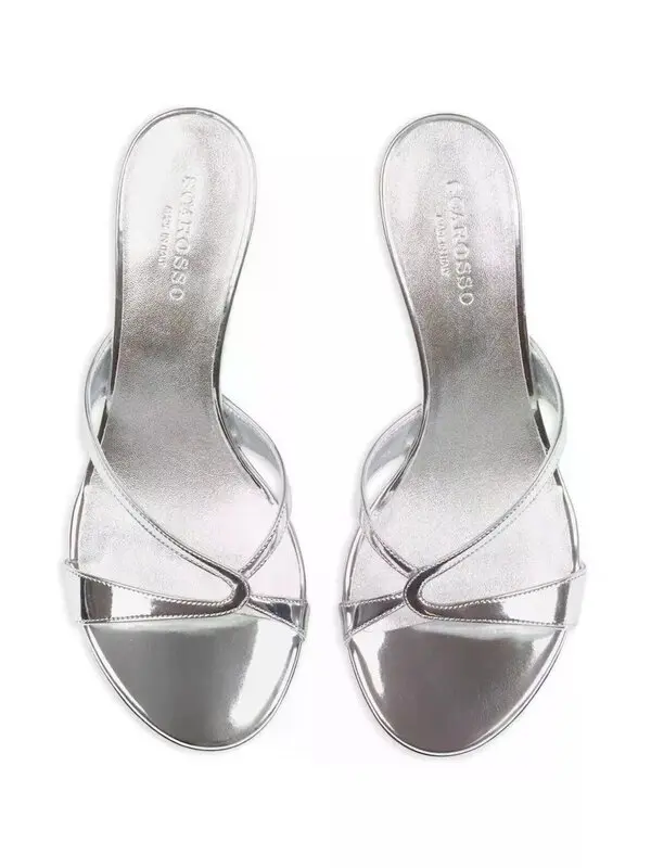 SCAROSSO Pauli Crossed-straps Sandals - White