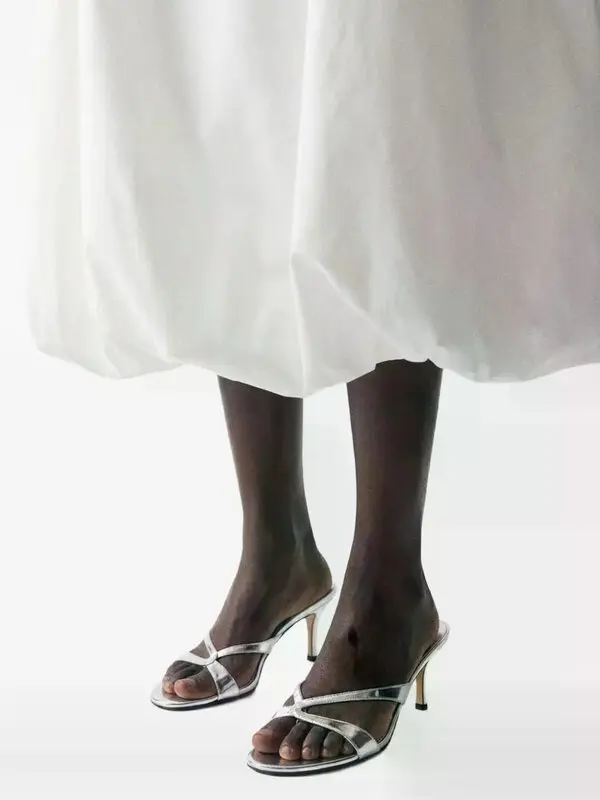 SCAROSSO Pauli Crossed-straps Sandals - White