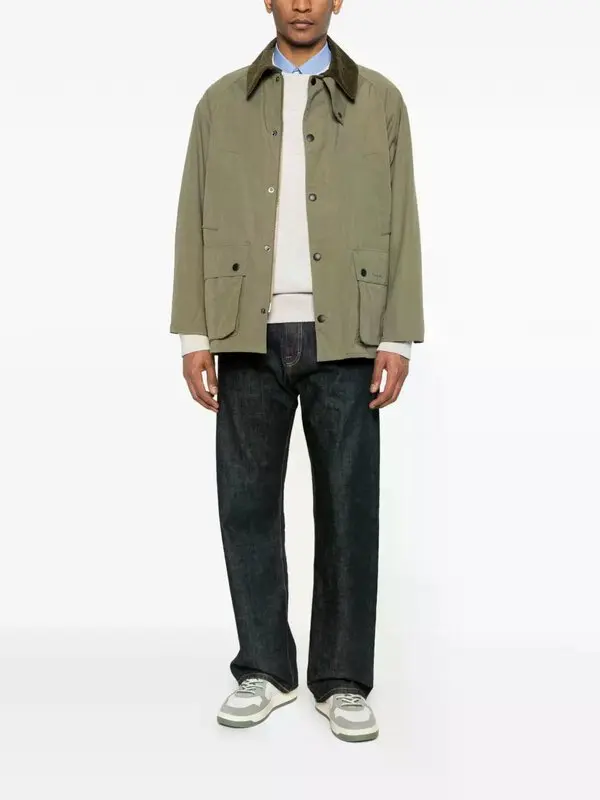 Barbour Corduroy-collar Jacket - Green