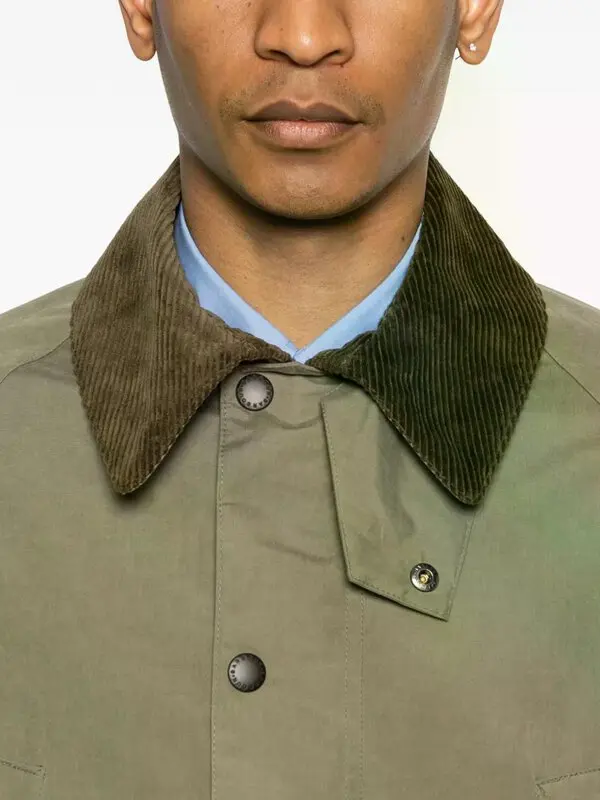 Barbour Corduroy-collar Jacket - Green