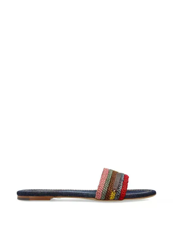 Dsquared2 Summer Dream Raffia Sandals - Black