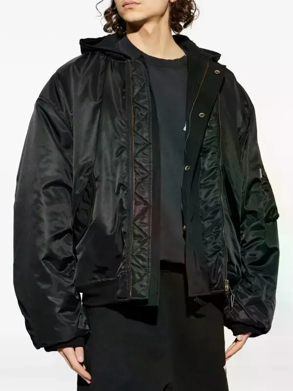 Balenciaga Hooded Bomber Jacket