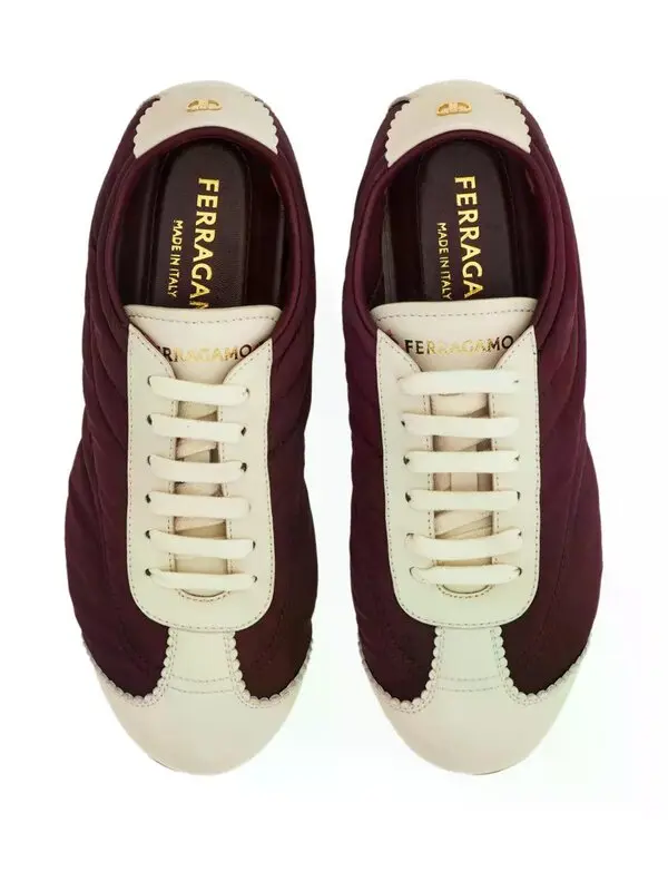 FERRAGAMO Lace-up Sneakers - Red