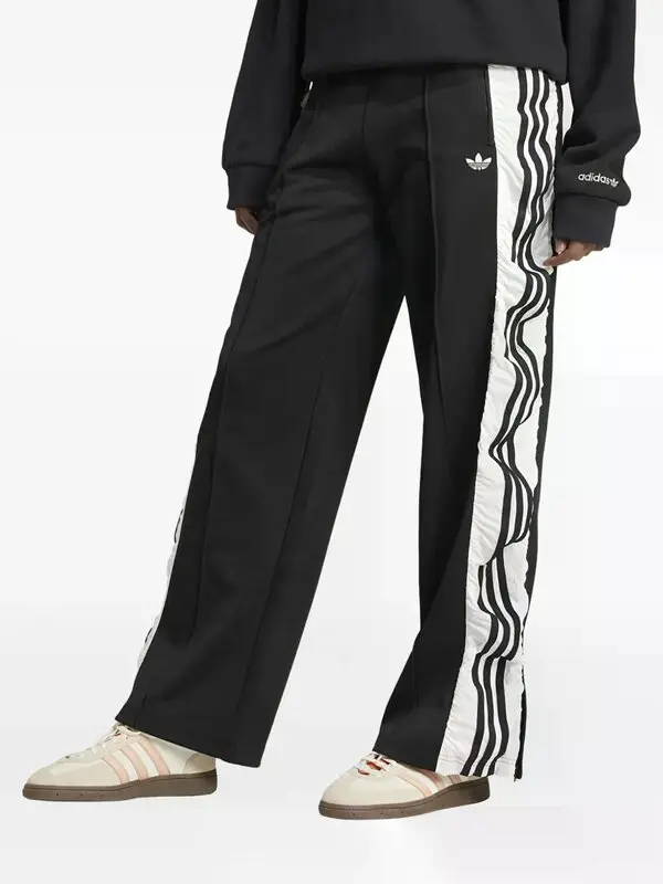 Adidas Stripe-detail Track Pant - Black