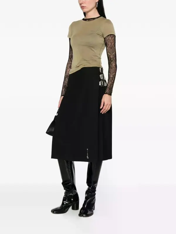 Le Kilt Pleated Buckle Skirt