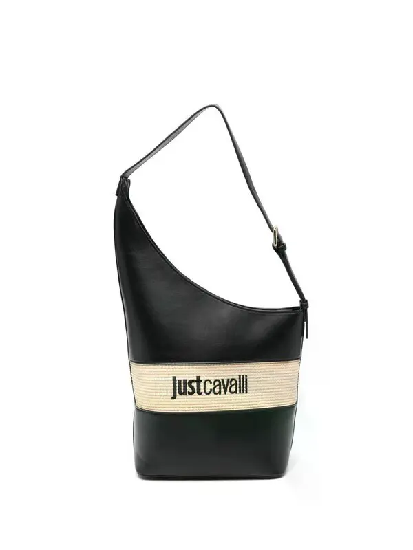 Just Cavalli Logo-lettering Shoulder Bag - Black