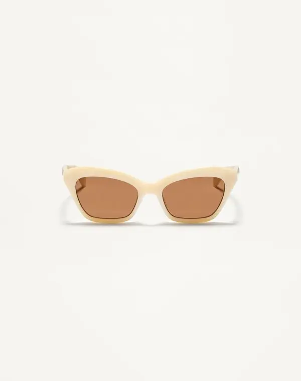 Valentino Garavani Cat-eye Eyewear - Ivory/brown